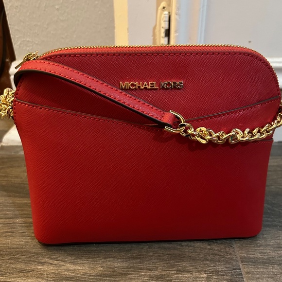 Michael Kors | Bags | New Mk Red Shouldercrossbody Purse | Poshmark